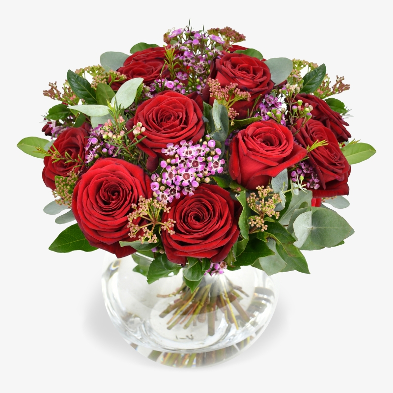 Dozen Red Rose | دوزين ورود حمراء | Luxury Flower Bouquet Delivery Doha ...